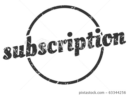 subscription sign. subscription round vintage - Stock Illustration ...