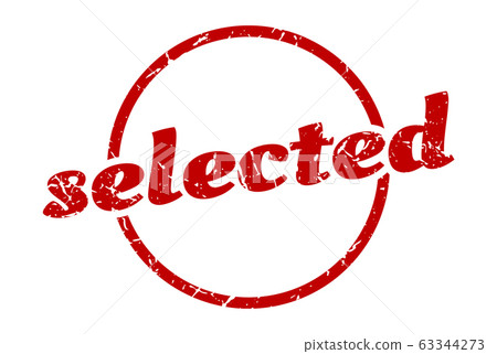 selected sign. selected round vintage grunge - Stock Illustration ...
