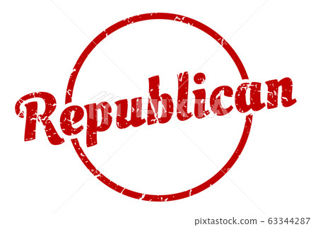 republican sign. republican round vintage grunge-插圖素材 [63344287] - PIXTA圖庫