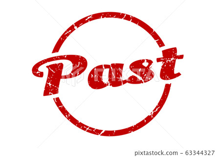past sign. past round vintage grunge stamp. past - Stock Illustration ...