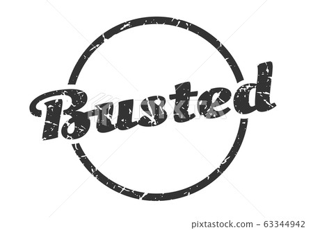 busted sign. busted round vintage grunge stamp.-插圖素材 [63344942] - PIXTA圖庫