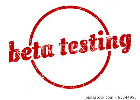 beta testing sign. beta testing round vintage - Stock Illustration ...