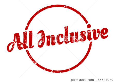 all inclusive sign. all inclusive round vintage-插圖素材 [63344979] - PIXTA圖庫