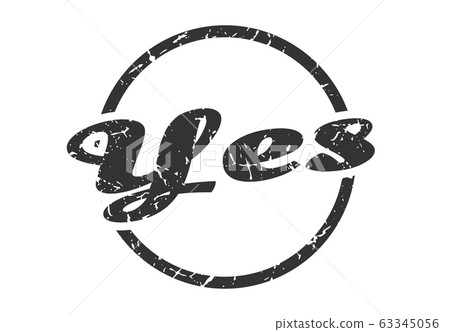 yes sign. yes round vintage grunge stamp. yes - Stock Illustration ...