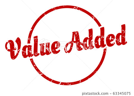 value added sign. value added round vintage grunge - Stock Illustration ...