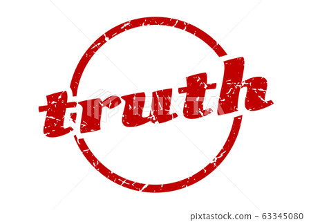 truth sign. truth round vintage grunge stamp. - Stock Illustration ...