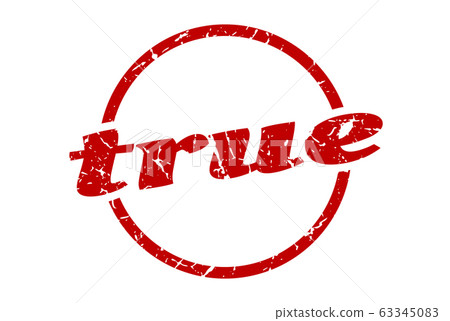 true sign. true round vintage grunge stamp. true - Stock Illustration ...