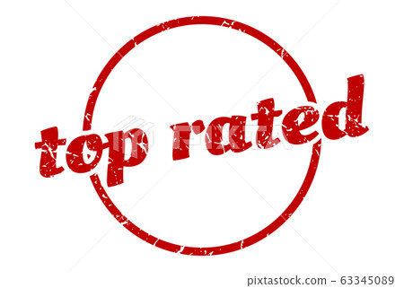 top rated sign. top rated round vintage grunge-插圖素材 [63345089] - PIXTA圖庫