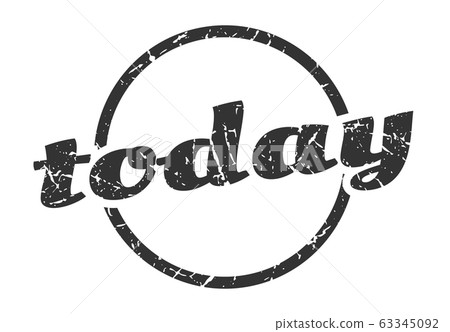 today sign. today round vintage grunge stamp. - Stock Illustration ...