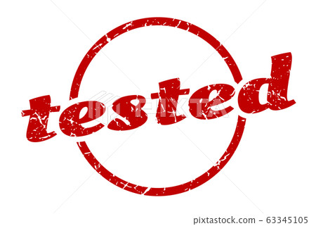 tested sign. tested round vintage grunge stamp. - Stock Illustration ...