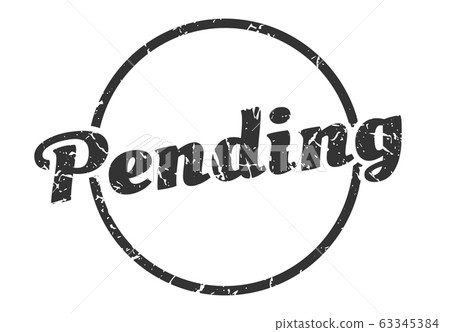 pending sign. pending round vintage grunge stamp. - Stock Illustration ...