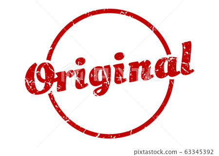 original sign. original round vintage grunge - Stock Illustration ...