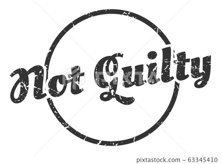 not guilty sign. not guilty round vintage grunge - Stock Illustration ...