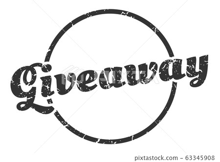giveaway sign. giveaway round vintage grunge - Stock Illustration ...