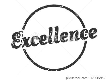 excellence sign. excellence round vintage grunge - Stock Illustration ...