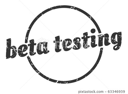 beta testing sign. beta testing round vintage - Stock Illustration ...