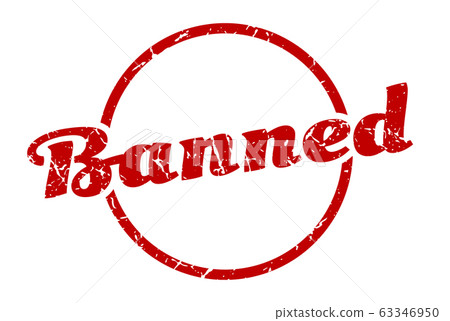 banned sign. banned round vintage grunge stamp. - Stock Illustration ...