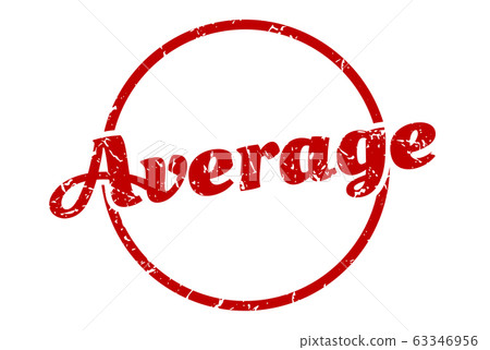 average sign. average round vintage grunge stamp. - Stock Illustration ...