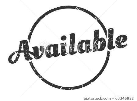 available sign. available round vintage grunge - Stock Illustration ...