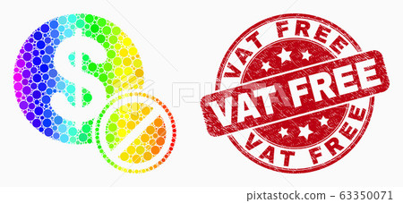 Vector Rainbow Colored Pixelated Forbidden... - Stock Illustration ...