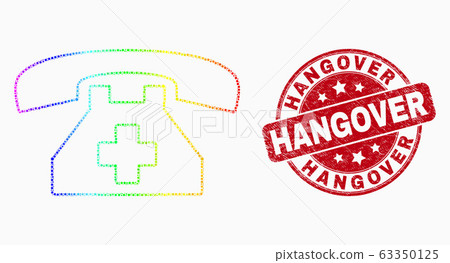 Vector Bright Dotted First Aid Phone Icon and... - Stock Illustration ...