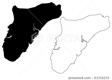 Suva City (Republic of Fiji) map vector - Stock Illustration [63356255 ...