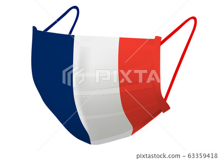 France mask flag icon - Stock Illustration [63359418] - PIXTA
