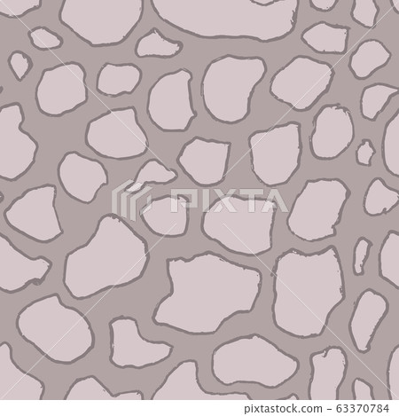 Stones handdrawn seamless gray pattern. Vector... - Stock Illustration ...