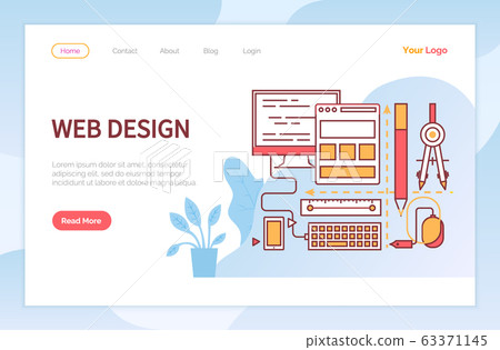 Web Design Developing of Websites Interface Vector - Stock Illustration ...