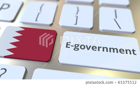 E-government or Electronic Government text and... - Stock Illustration ...