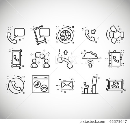 Simple communication icons set. - Stock Illustration [63375647] - PIXTA