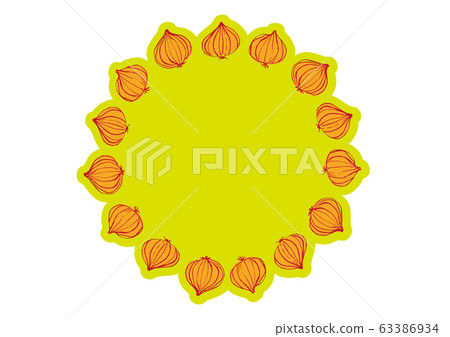 Onion frame - Stock Illustration [63386934] - PIXTA