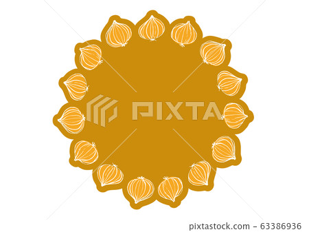 Onion frame - Stock Illustration [63386936] - PIXTA