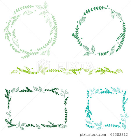 Botanical plant frame vector - Stock Illustration [63388812] - PIXTA