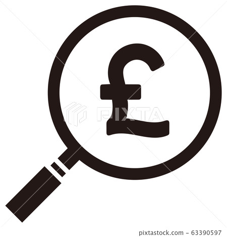 Pound sign and loupe - Stock Illustration [63390597] - PIXTA