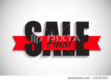 Final Sale Label Vector Illustration - Stock Illustration [63391991 ...