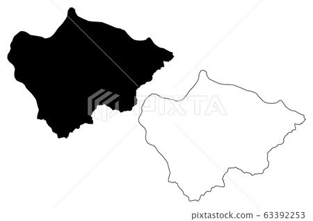Novaci Municipality (Republic of North Macedonia, - Stock Illustration ...