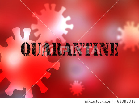Virus quarantine background. Hand drawn... - Stock Illustration ...