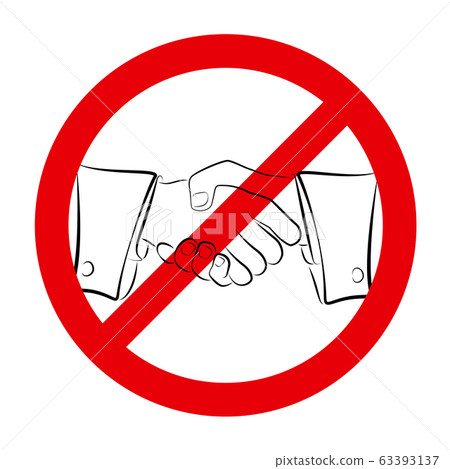 No handshake symbol button. Isolated vector... - Stock Illustration ...