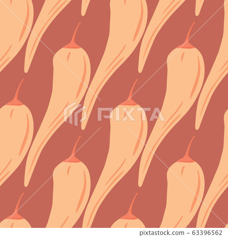 Chilli seamless pattern in doodle style. Hot chile - Stock Illustration ...