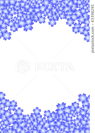 Dark cherry background (blue) - Stock Illustration [63398295] - PIXTA