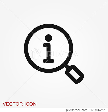Information icon, vector symbol used for - Stock Illustration [63406254 ...