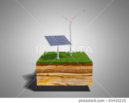 Concept of alternative energy 3d illustration of - Stock Illustration ...