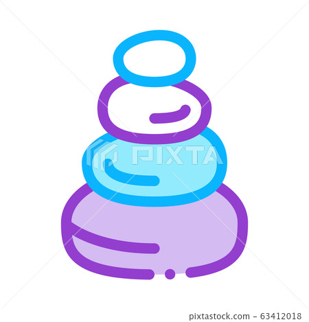 Stones Balance Icon Vector Outline Illustration - Stock Illustration ...
