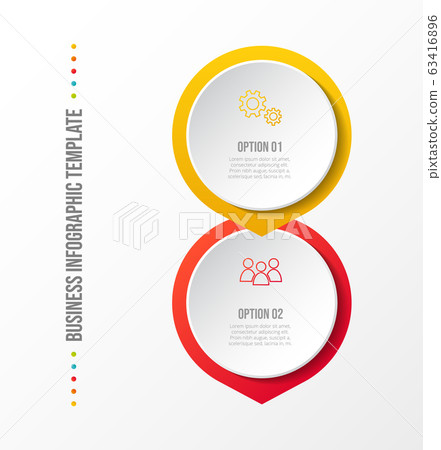 Round infographic template - business timeline. - Stock Illustration ...