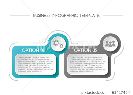 Design of gray company infographic with icons. - Stock Illustration ...