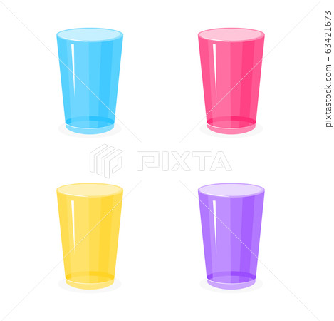 Isolated empty glass in cartoon style - Stock Illustration [63421673 ...