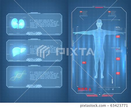 Futuristic user interface and Infographic...-插圖素材 [63423771] - PIXTA圖庫