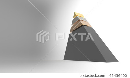Class society pyramid annual income gap CG - Stock Illustration ...