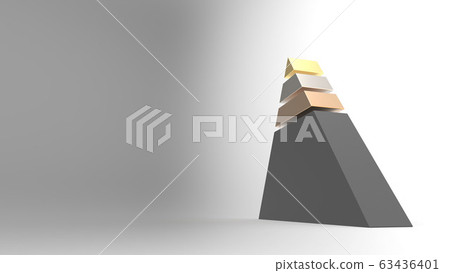 Class society pyramid annual income gap CG - Stock Illustration ...